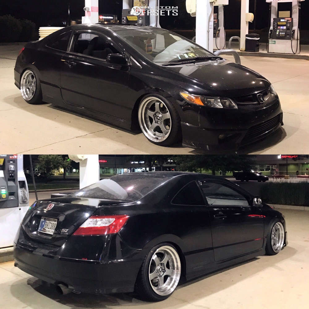 2008 Honda Civic with 17x9 20 MST Mt07 and 205/40R17 Ohtsu Fp7000 and ...