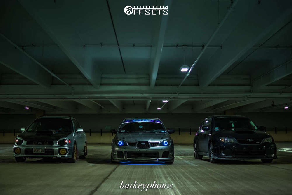 2007 Subaru Impreza with 17x8.25 36 XXR 551 and 215/45R17 Accelera X Grip N and Coilovers ...