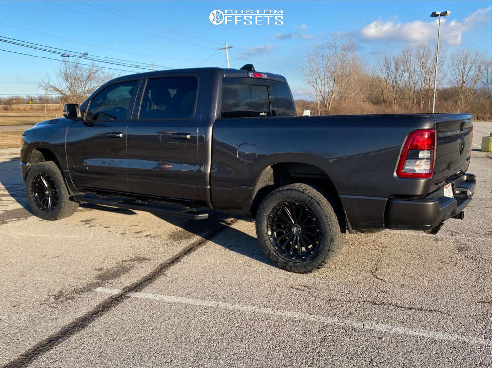 2020 Ram 1500 with 20x9 0 KMC KM102 and 305/55R20 Nitto Terra Grappler ...