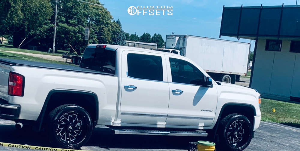 2014 GMC Sierra 1500 with 20x9 -12 American Truxx Kutz AT1902 and 33/12 ...