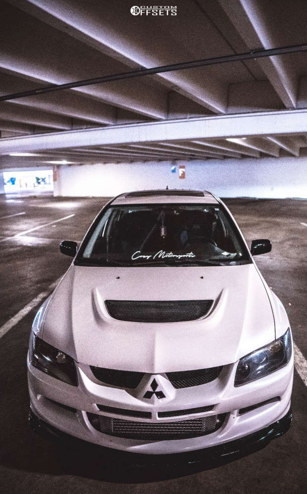 2003 Mitsubishi Lancer with 18x9.5 22 Kansei Corsa and 235/40R18 ...