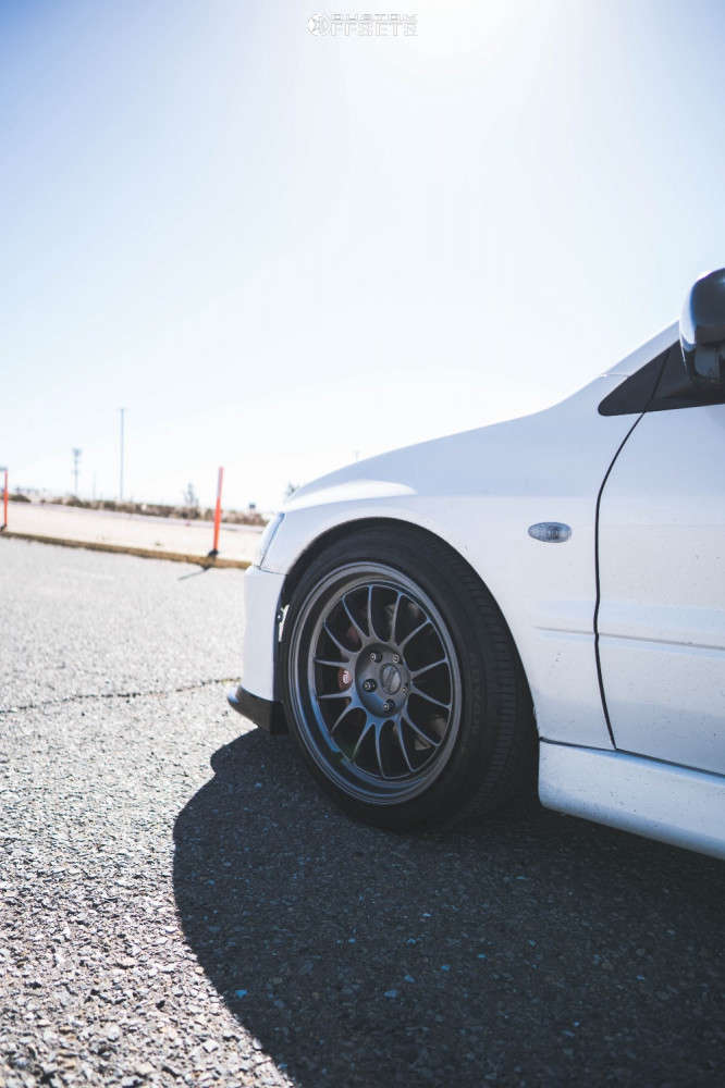 2003 Mitsubishi Lancer with 18x9.5 22 Kansei Corsa and 235/40R18 ...