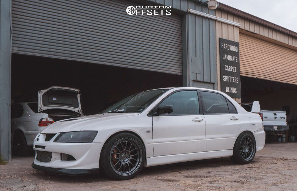 2003 Mitsubishi Lancer with 18x9.5 22 Kansei Corsa and 235/40R18 ...