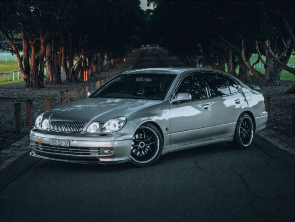 2001 Lexus GS300 with 18x8.5 20 Work Meister S2R and 235/40R18 ...