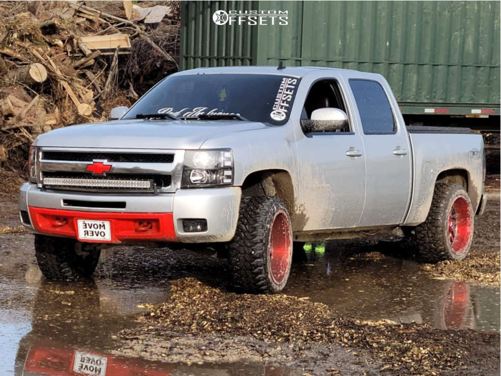 2011 Chevrolet Silverado 1500 with 22x12 -44 Motiv Offroad Magnus and ...