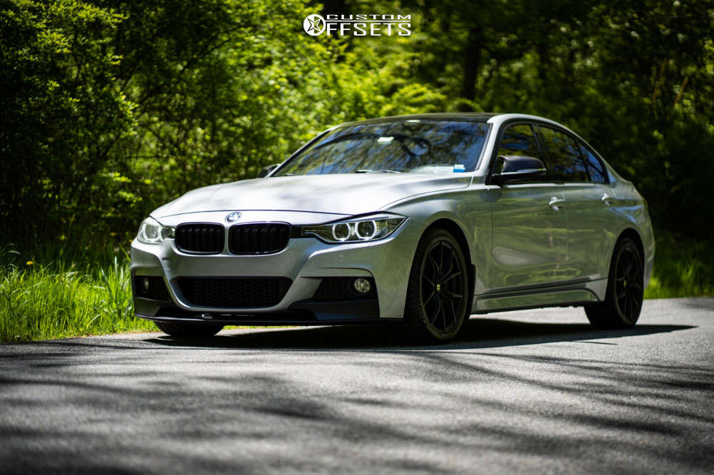 2013 BMW 335i XDrive with 18x8 40 Drag DR67 and 225/40R18 Continental ...