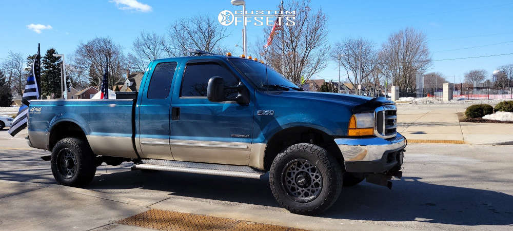 2000 Ford F-350 Super Duty with 18x9 -12 Vision Rocker 412 and 33/12 ...