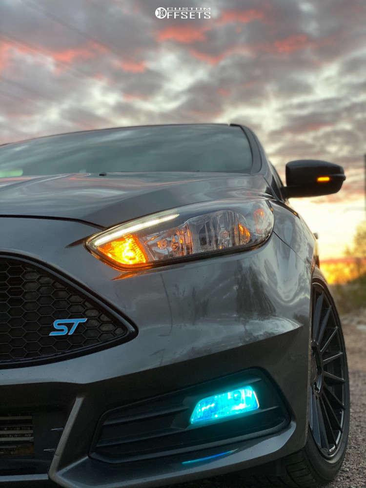 2018 Ford ST with 18x9.5 35 TSW Luco and 235/45R18 Michelin Radial and Lowering Springs | Custom ...