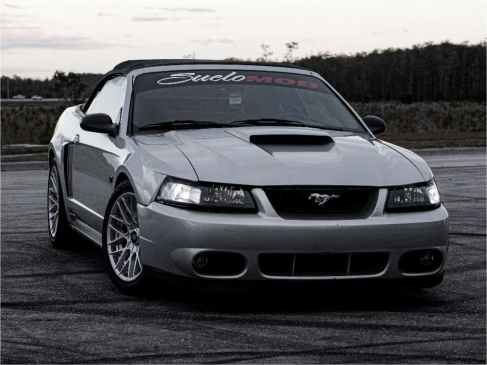 2001 Ford Mustang with 18x9.5 33 Rotiform Rse and 275/40R18 Achilles ...