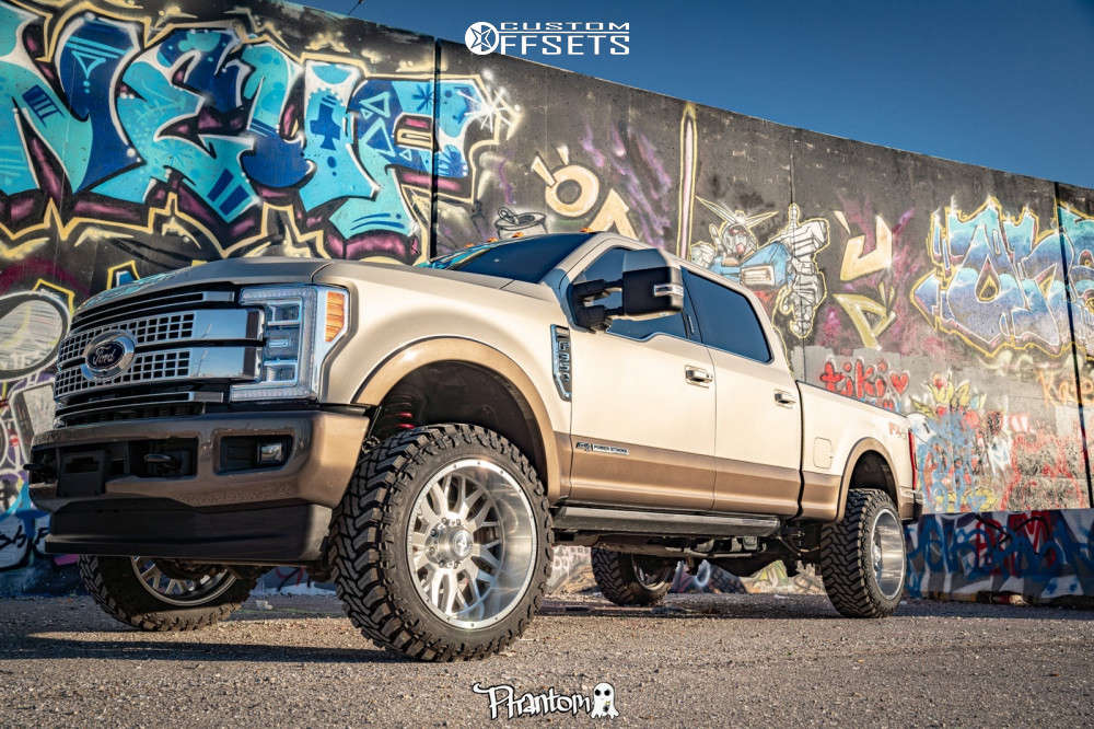 2017 Ford F-350 Super Duty with 22x12 -44 Axe Offroad Ax1.1 and 35/12 ...