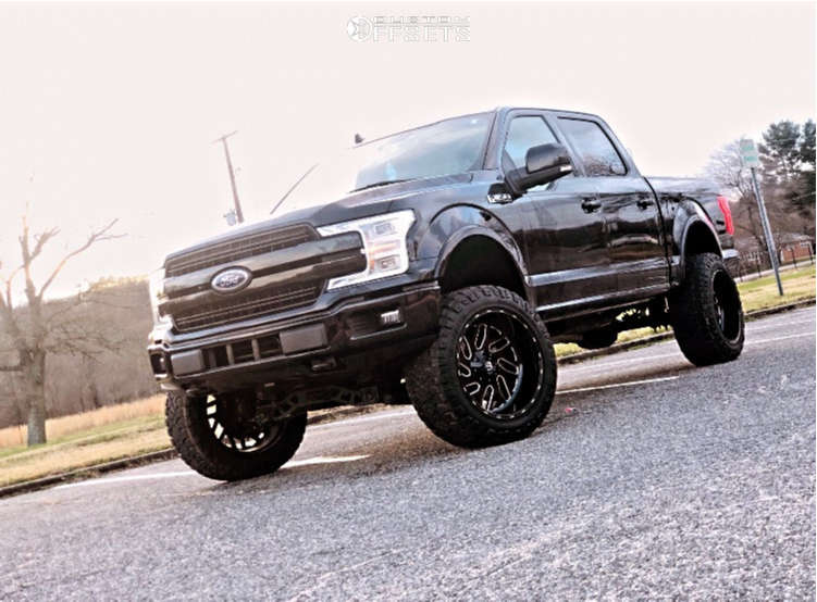 2019 Ford F-150 with 22x12 -44 Fuel Triton D581 and 35/12.5R22 Nitto Ridge Grappler and ...