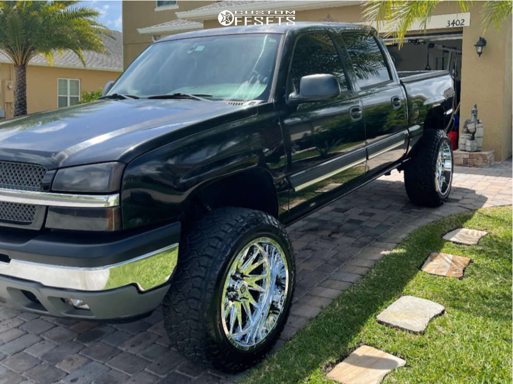 2005 Chevrolet Silverado 1500 with 22x12 -44 TIS Forged 544c and 35 ...
