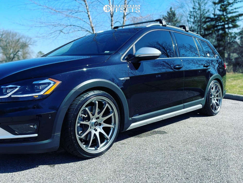 2019 Volkswagen Golf Alltrack with 18x8.5 35 JNC Jnc006 and 225/35R18 ...