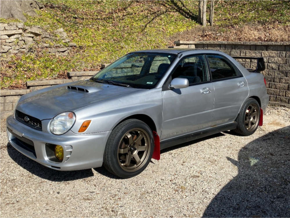 2002 Subaru Impreza with 17x8 35 AVID1 AV6 and 225/45R17 Hankook Ventus ...