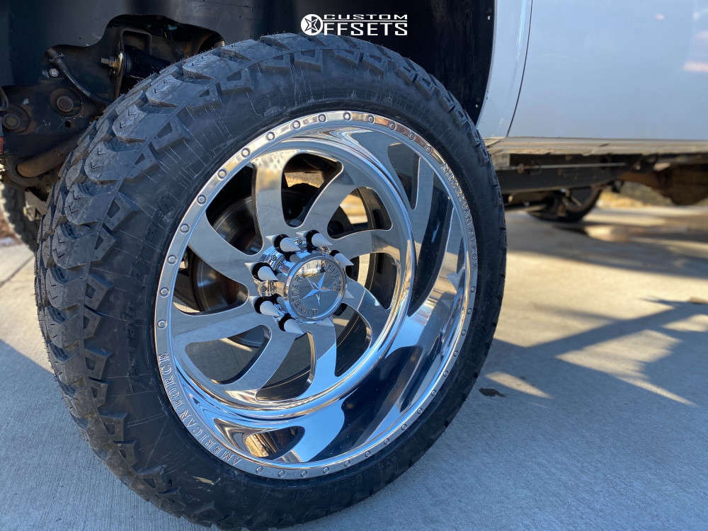 2008 Chevrolet Silverado 2500 HD with 22x12 -40 American Force Burnout SS and 33/12.5R22 AMP Mud ...