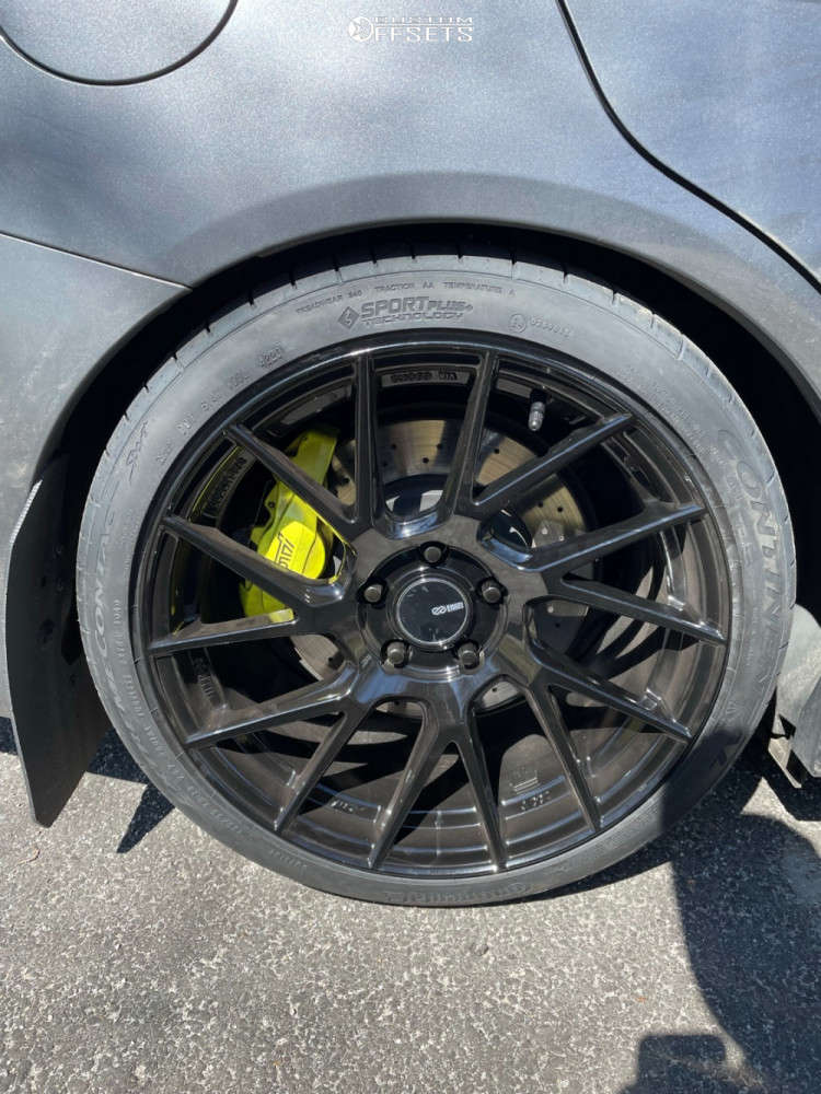 2020 Subaru WRX STI with 18x9.5 38 Enkei TM7 and 255/35R18 Continental ...