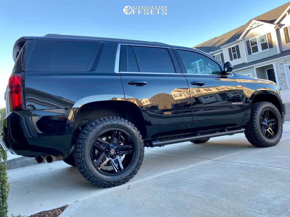 2019 Chevrolet Tahoe with 20x9 10 American Outlaw Lonestar and 33/12 ...