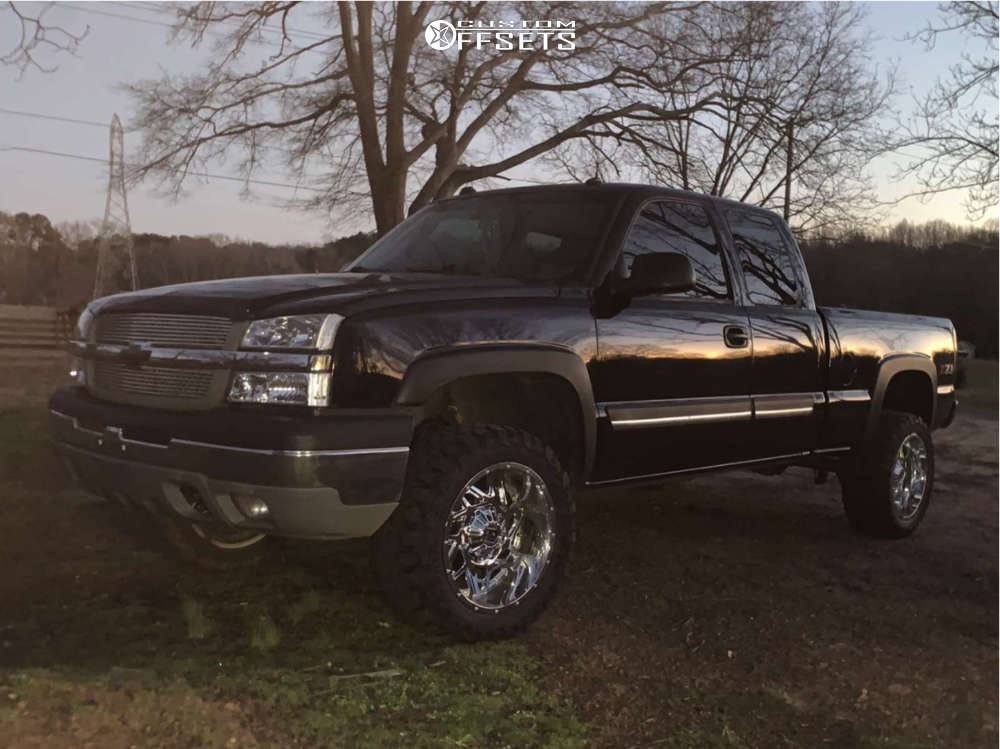 2004 Chevrolet Silverado 1500 with 20x12 -44 Dropstars 654v and 33/12 ...