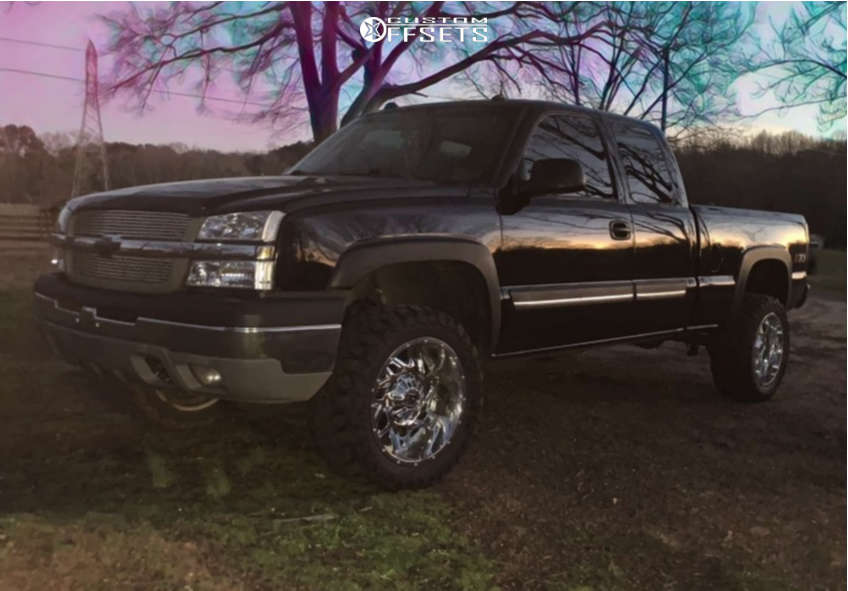 2004 Chevrolet Silverado 1500 with 20x12 -44 Dropstars 654v and 33/12 ...