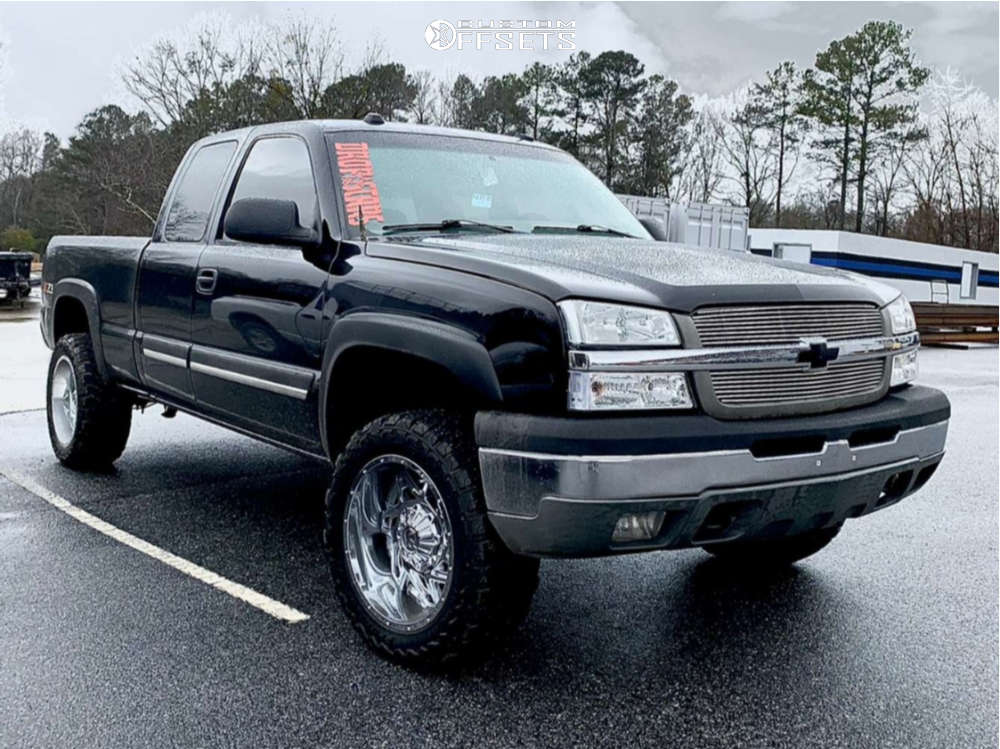 2004 Chevrolet Silverado 1500 with 20x12 -44 Dropstars 654v and 33/12 ...