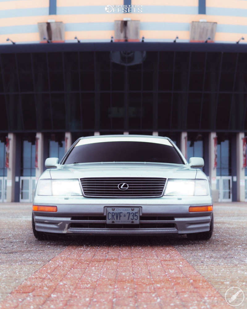 1997 Lexus LS400 with 19x9.5 22 Weds Cerberus and 225/40R19 Federal All ...