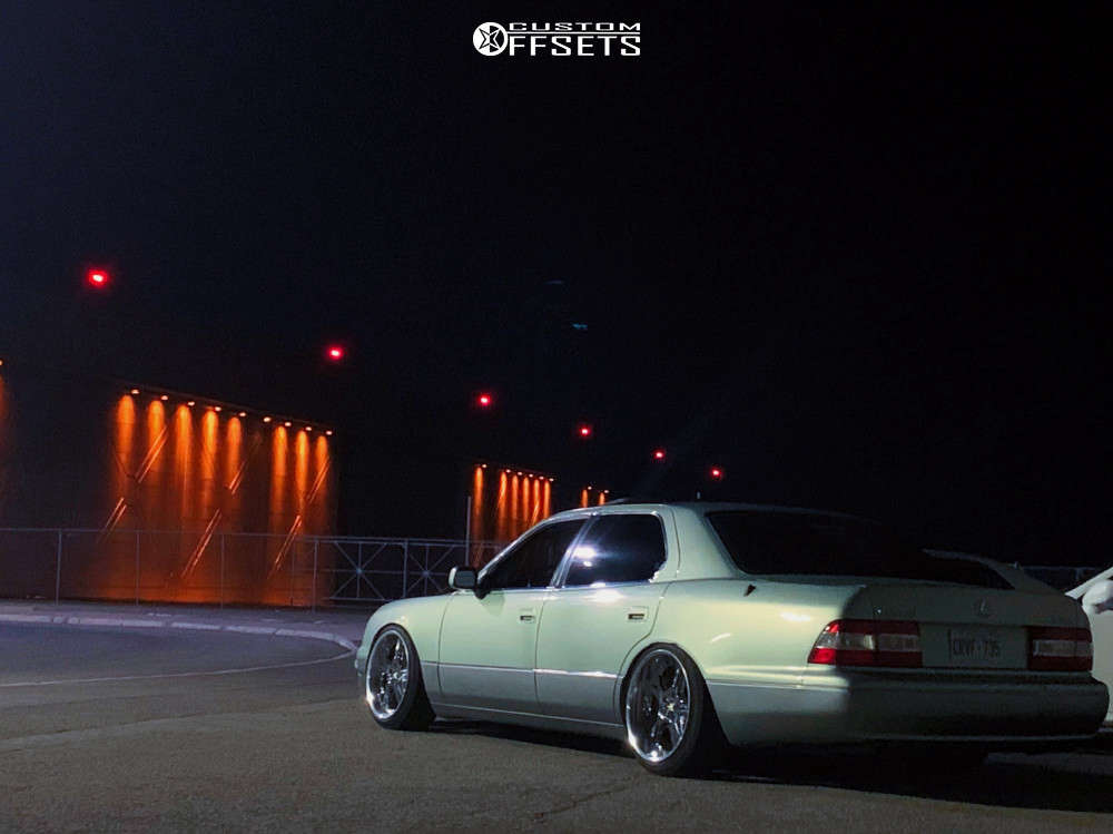 1997 Lexus LS400 with 19x9.5 22 Weds Cerberus and 225/40R19 Federal All ...