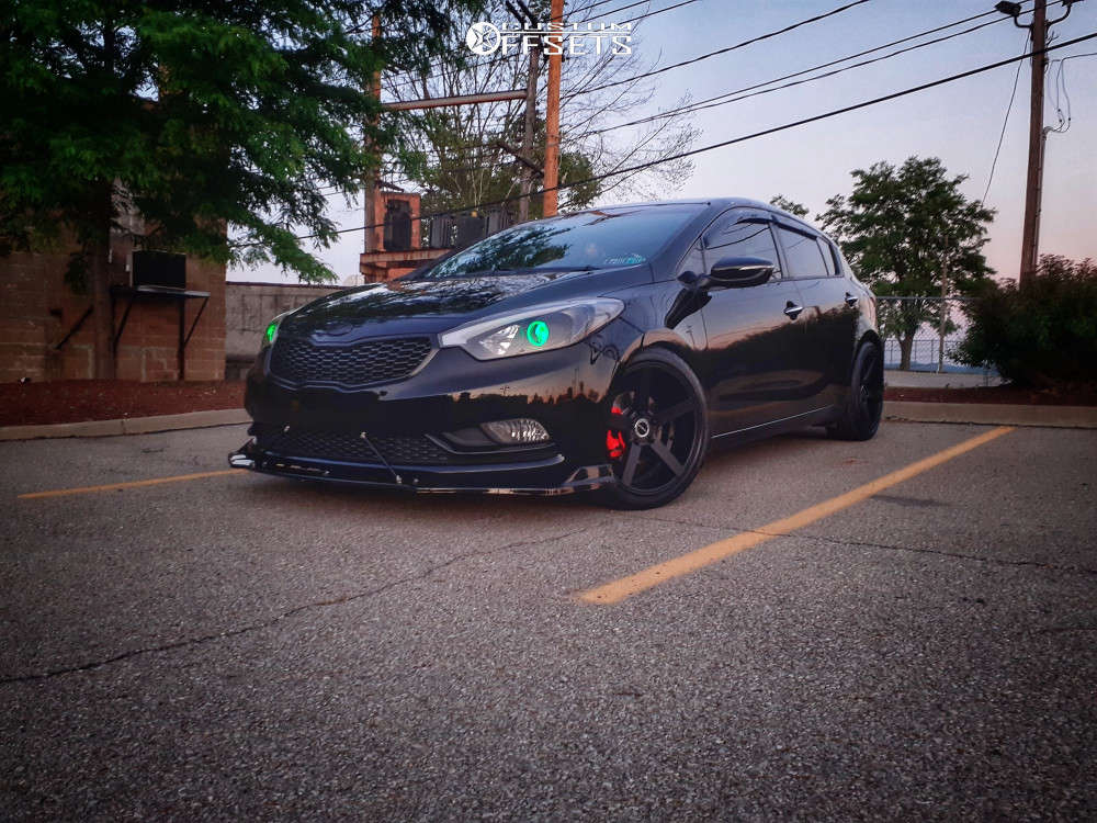 2016 Kia Forte5 with 18x8 40 Strada Perfetto and 225/40R18 Achilles Atr ...