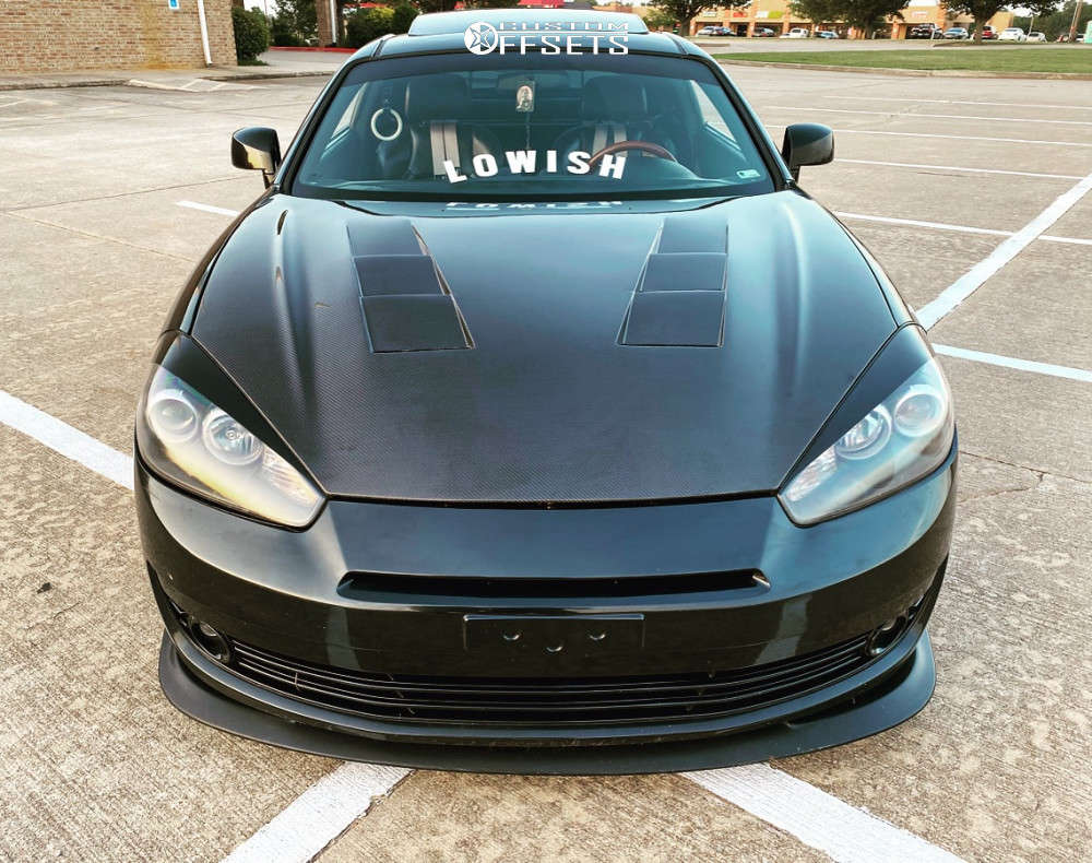 2007 Hyundai Tiburon with 18x9.5 10 Cosmis Racing Xt-206r and 215/40R18 ...