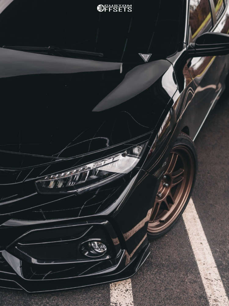 2020 Honda Civic with 18x8.5 30 ESR Sr11 and 235/45R18 Continental ...