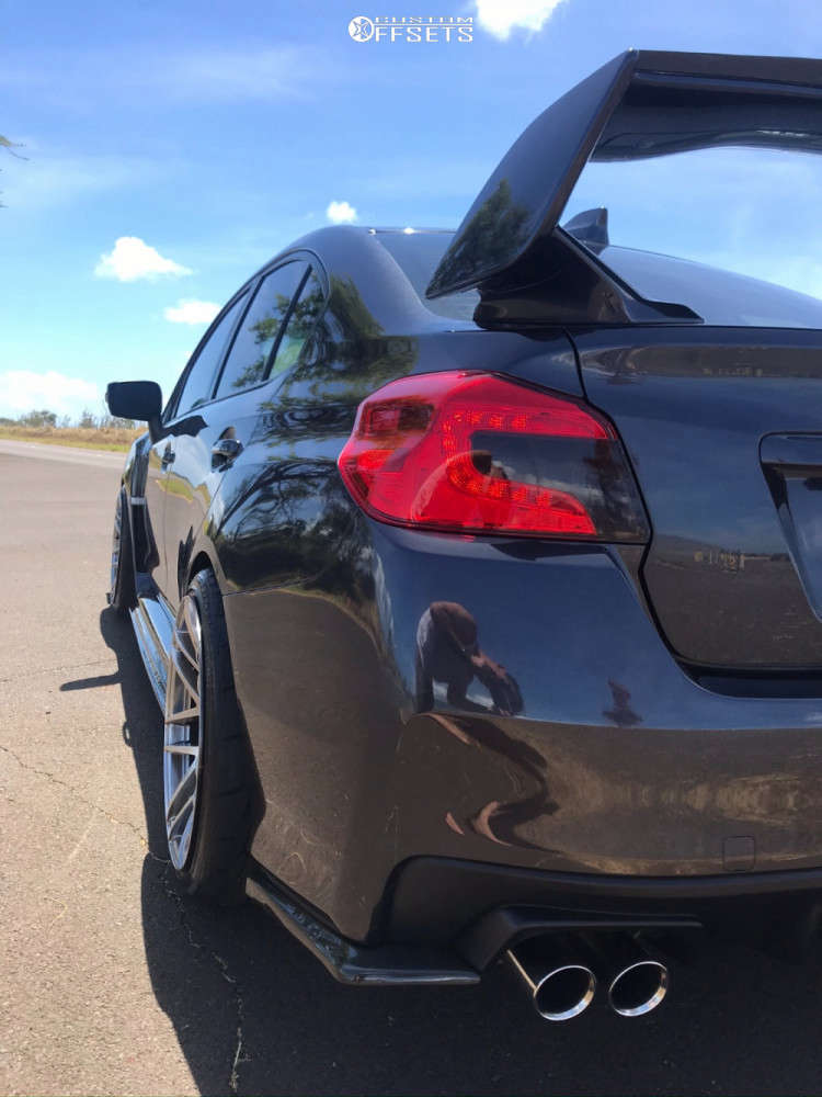 2018 Subaru WRX STI with 19x10.5 30 ESR Rf1 and 255/35R19 Firestone ...