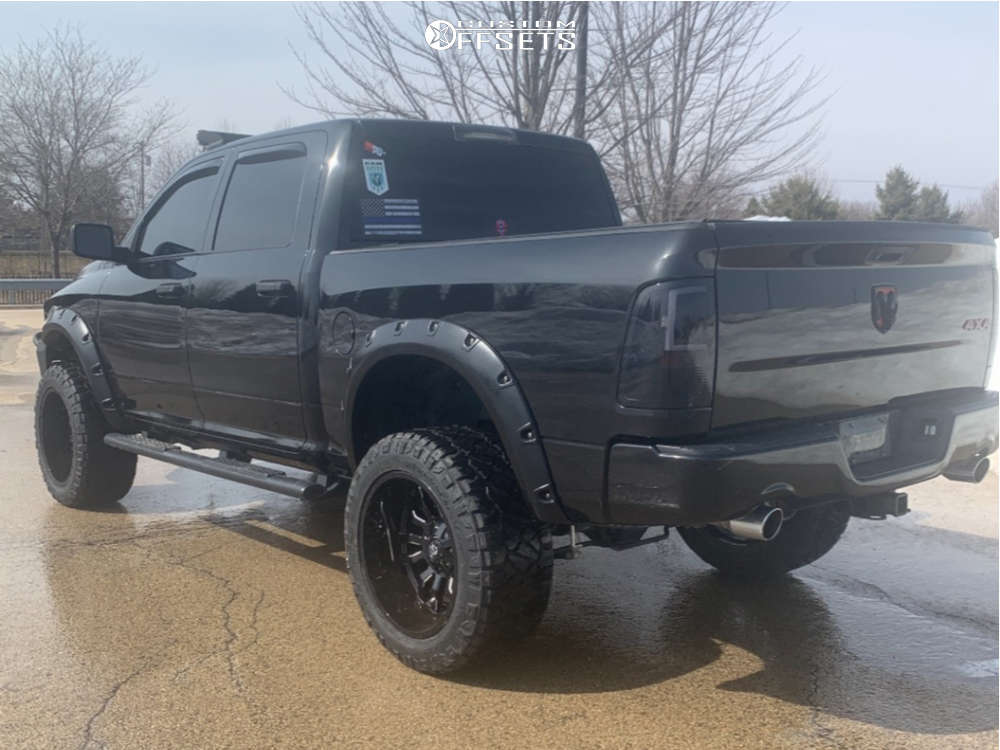 2016 Ram 1500 with 22x12 -44 Fuel Sledge and 325/50R22 Nitto Ridge ...
