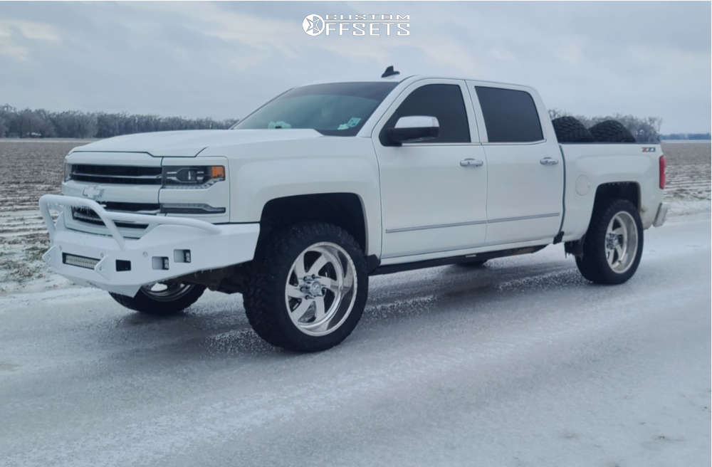2017 Chevrolet Silverado 1500 with 22x10 -25 American Force Blade SS ...