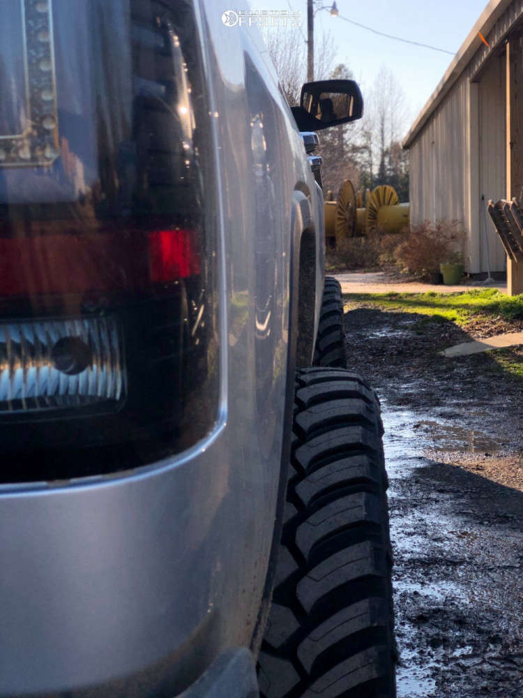 2017 GMC Sierra 1500 with 22x12 -50 Ballistic Rage and 33/12.5R22 AMP Mud Terrain Attack Mt A ...
