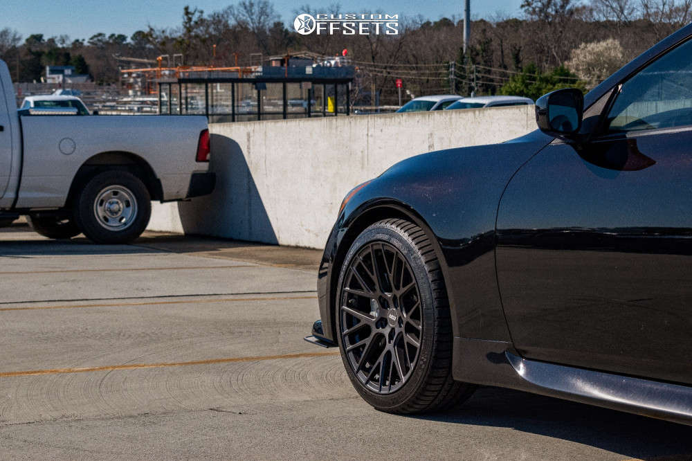 2011 INFINITI G37 with 19x9.5 22 ESR Rf11 and 255/40R19 Michelin Pilot ...