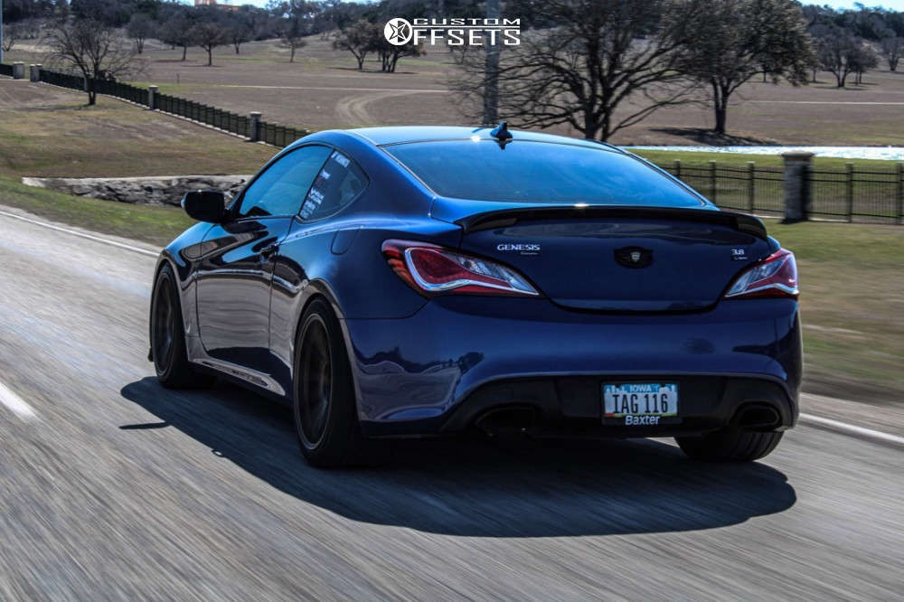 2016 Hyundai Genesis Coupe with 19x9.5 22 ESR Cs8 and 245/40R19 Hankook ...