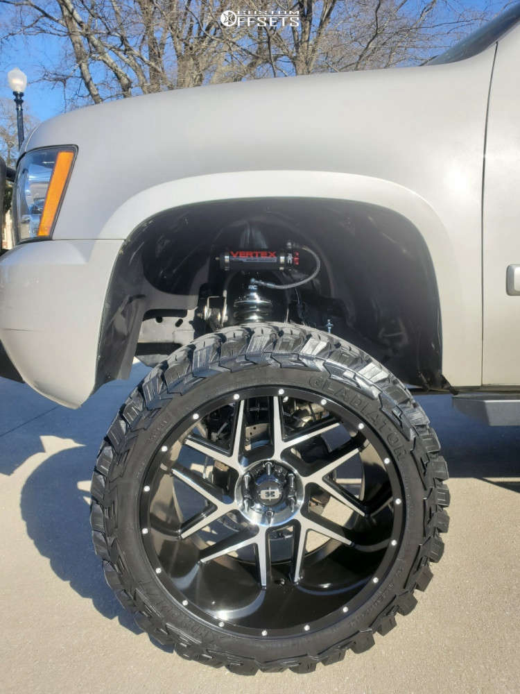 2007 Chevrolet Tahoe with 24x12 -57 Vision Sliver and 37/13.5R24 ...