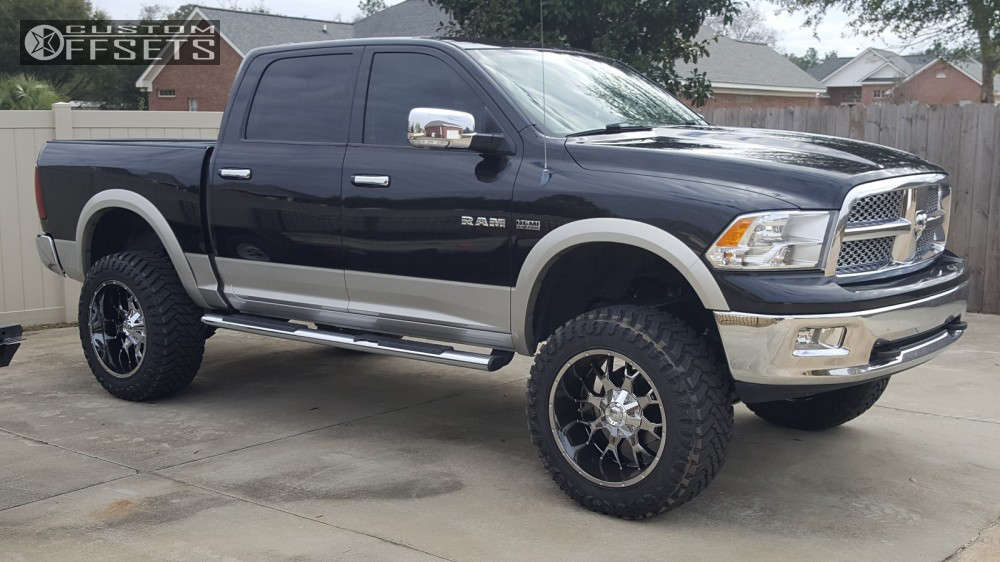 2009 Ram 1500 with 22x12 -44 Mayhem Warrior and 37/13.5R22 Atturo Trail ...