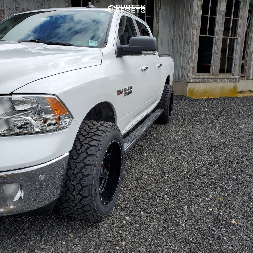 2018 Ram 1500 with 20x12 -44 Ballistic Rage 959 and 33/12.5R20 General ...