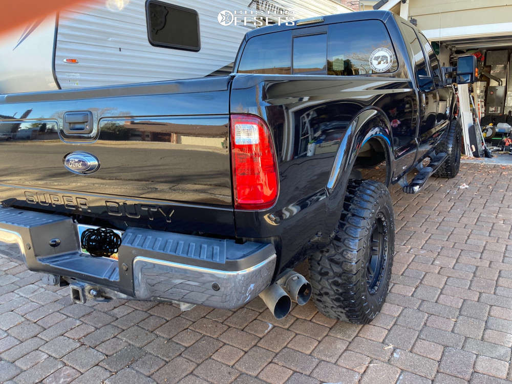 2014 Ford F-350 Super Duty with 18x9 -12 Vision Manx 2 and 305/70R18 ...