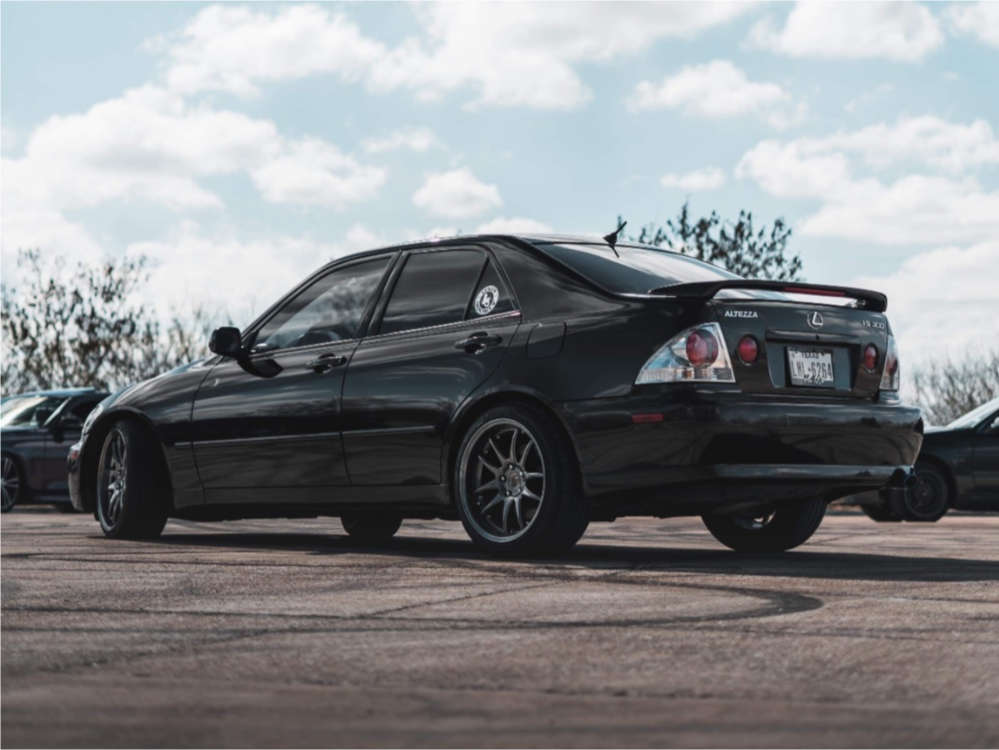 2001 Lexus IS300 with 18x8.5 35 Aodhan Ds02 and 235/30R18 Toyo Tires ...