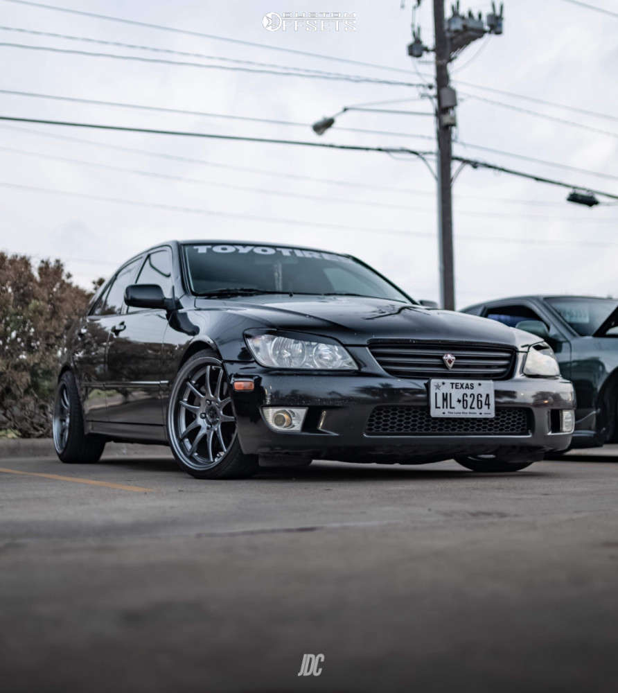 2001 Lexus IS300 with 18x8.5 35 Aodhan Ds02 and 235/30R18 Toyo Tires ...