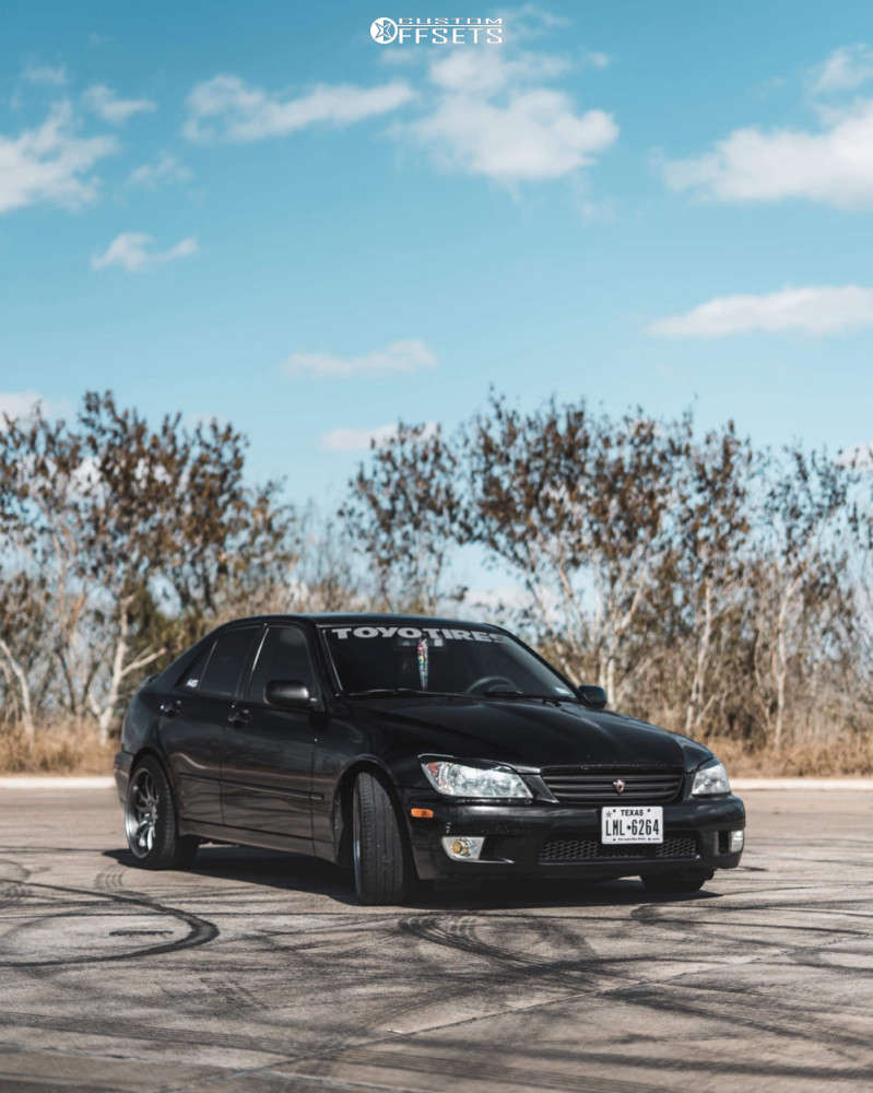 2001 Lexus IS300 with 18x8.5 35 Aodhan Ds02 and 235/30R18 Toyo Tires ...