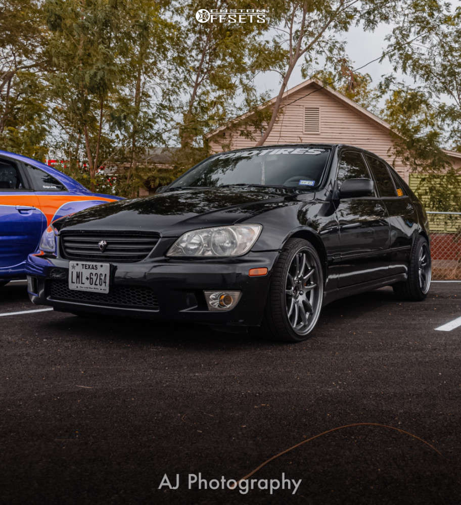 2001 Lexus IS300 with 18x8.5 35 Aodhan Ds02 and 235/30R18 Toyo Tires ...