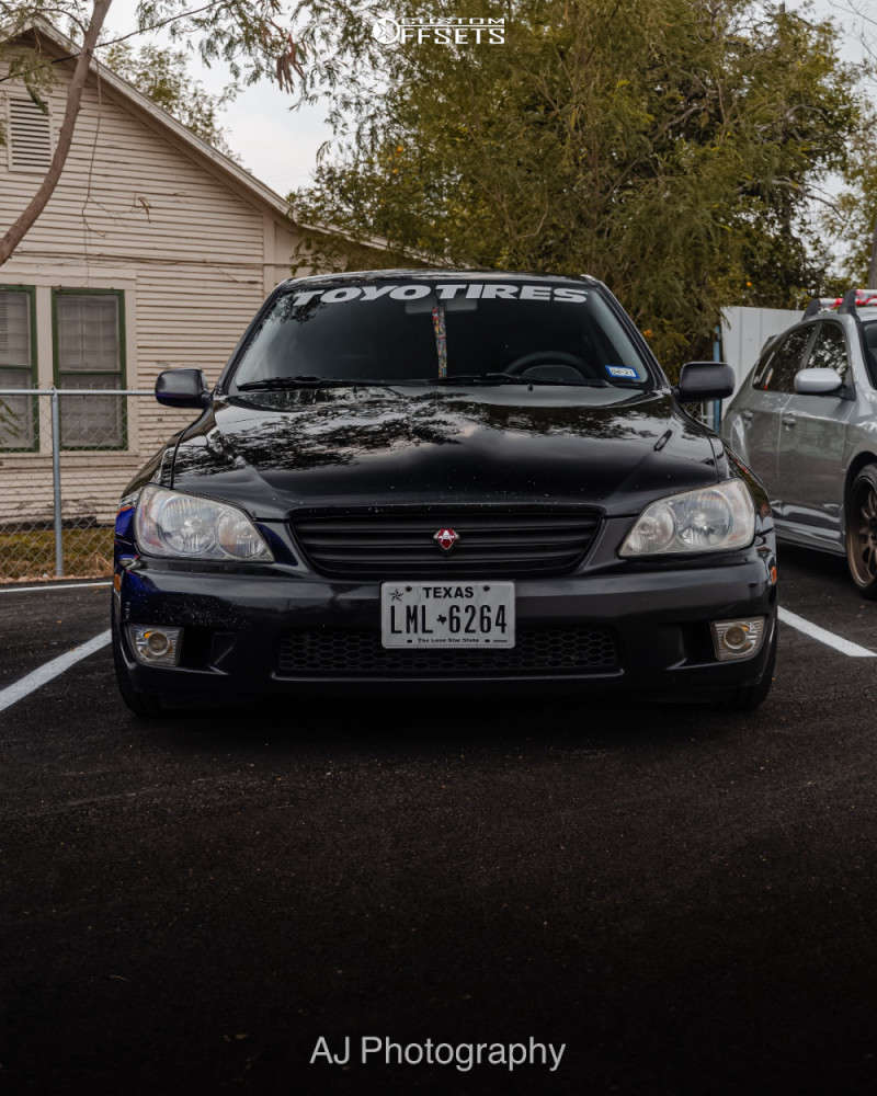 2001 Lexus IS300 with 18x8.5 35 Aodhan Ds02 and 235/30R18 Toyo Tires ...