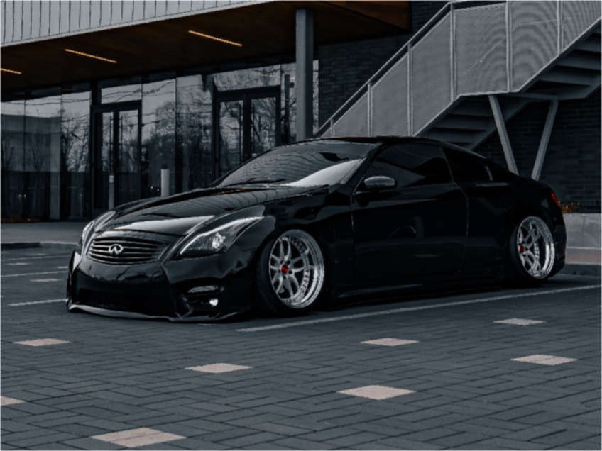 2006 INFINITI G35 with 19x11 10 GMR CH-7 and 255/35R19 Federal ...