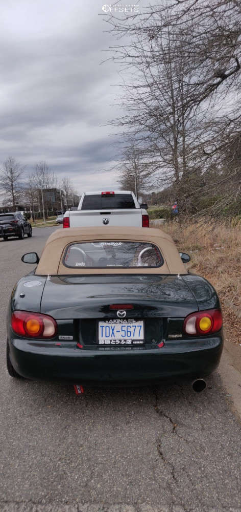 2001 Mazda Miata with 16x7 25 MST Suzuka and 205/45R16 Hankook Ventus ...