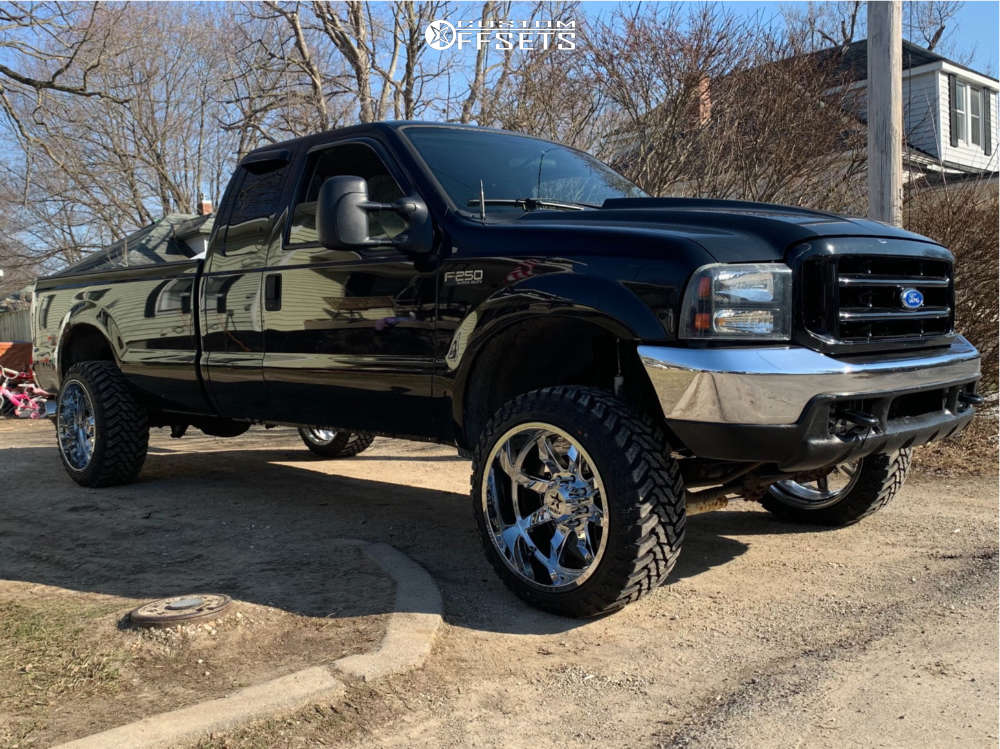 2000 Ford F-250 Super Duty with 22x12 -51 RBP 81r and 33/12.5R22 Atturo ...