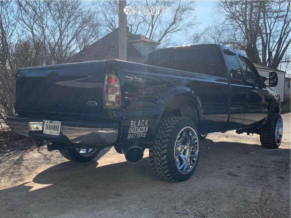 2000 Ford F-250 Super Duty with 22x12 -51 RBP 81r and 33/12.5R22 Atturo ...