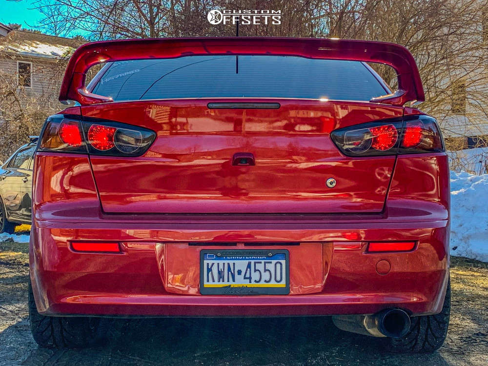 2016 Mitsubishi Lancer with 18x8.5 35 XXR 565 and 235/40R18 Kenda ...