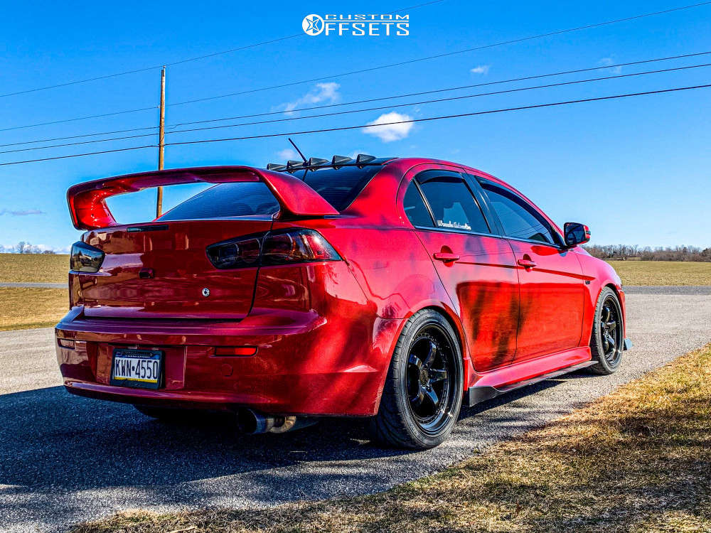 2016 Mitsubishi Lancer with 18x8.5 35 XXR 565 and 235/40R18 Kenda ...